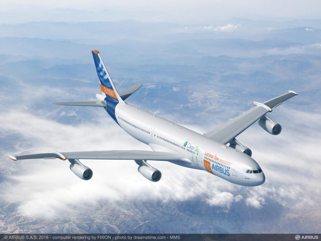 A340 BLADE : Airbus fend l’air avec son profil laminaire expérimental ...